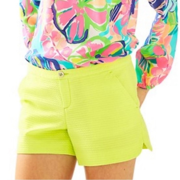 Lilly Pulitzer | Shorts | Lilly Pulitzer Adie Shorts In Lime Ricky ...